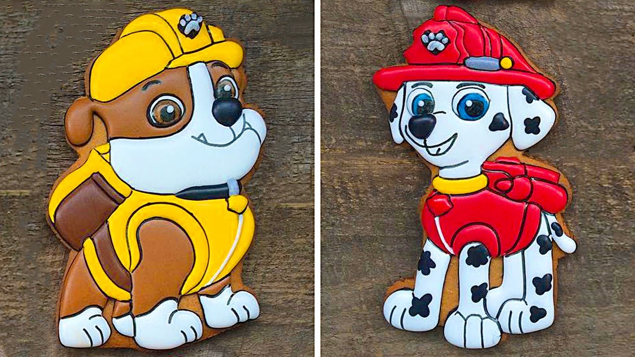 Paw Patrol Cookies: Rubble & Marshall 🐾 | Cute Decorated Sugar Cookie ...