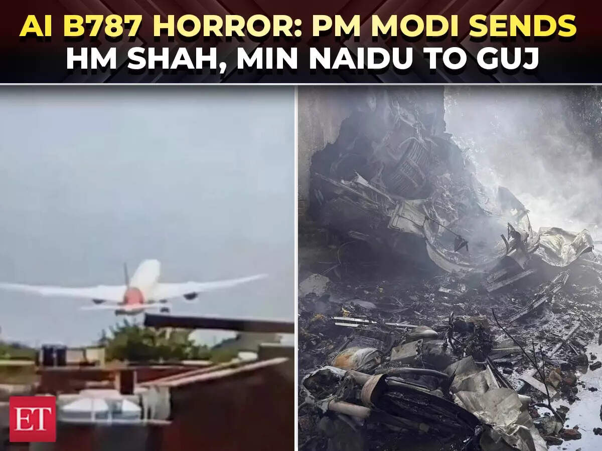 Air India B787 crashes minutes after takeoff from Ahmedabad; PM Modi ...