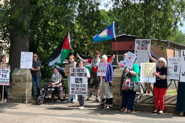 Police called in over protest outside York MP's constituency surgery