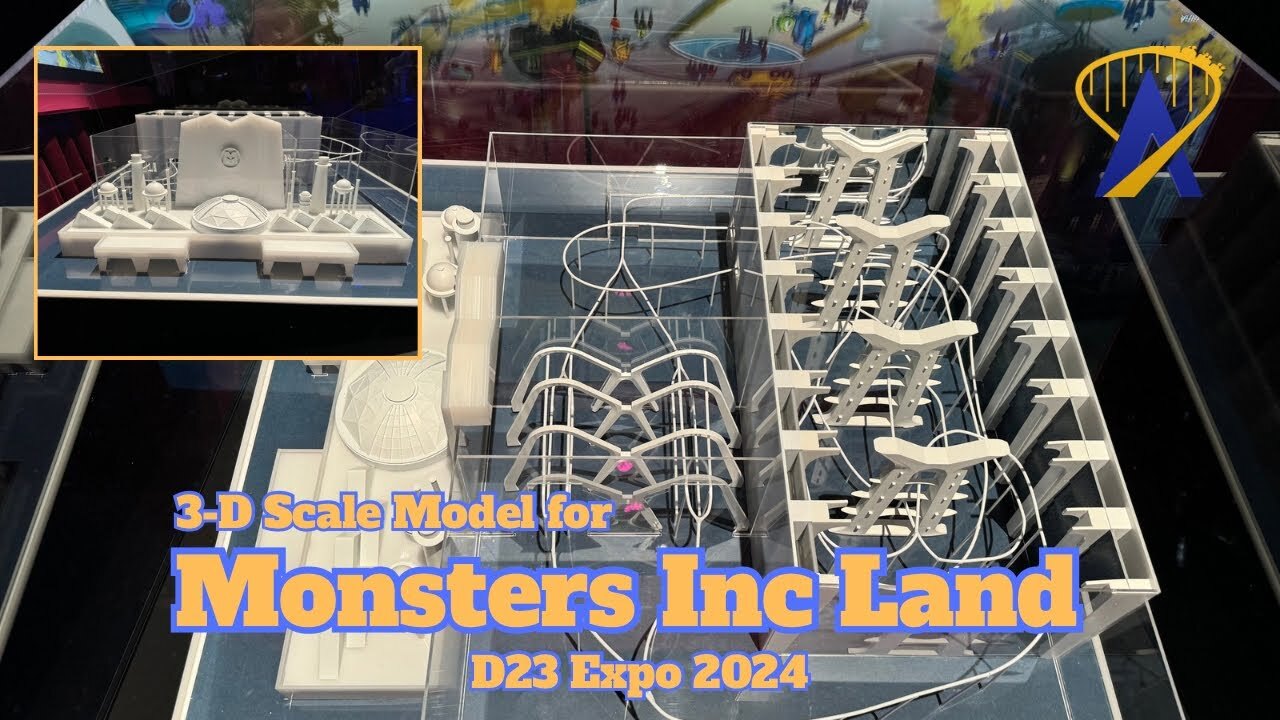 Monsters Inc. Roller Coaster Model at Disney D23 2024