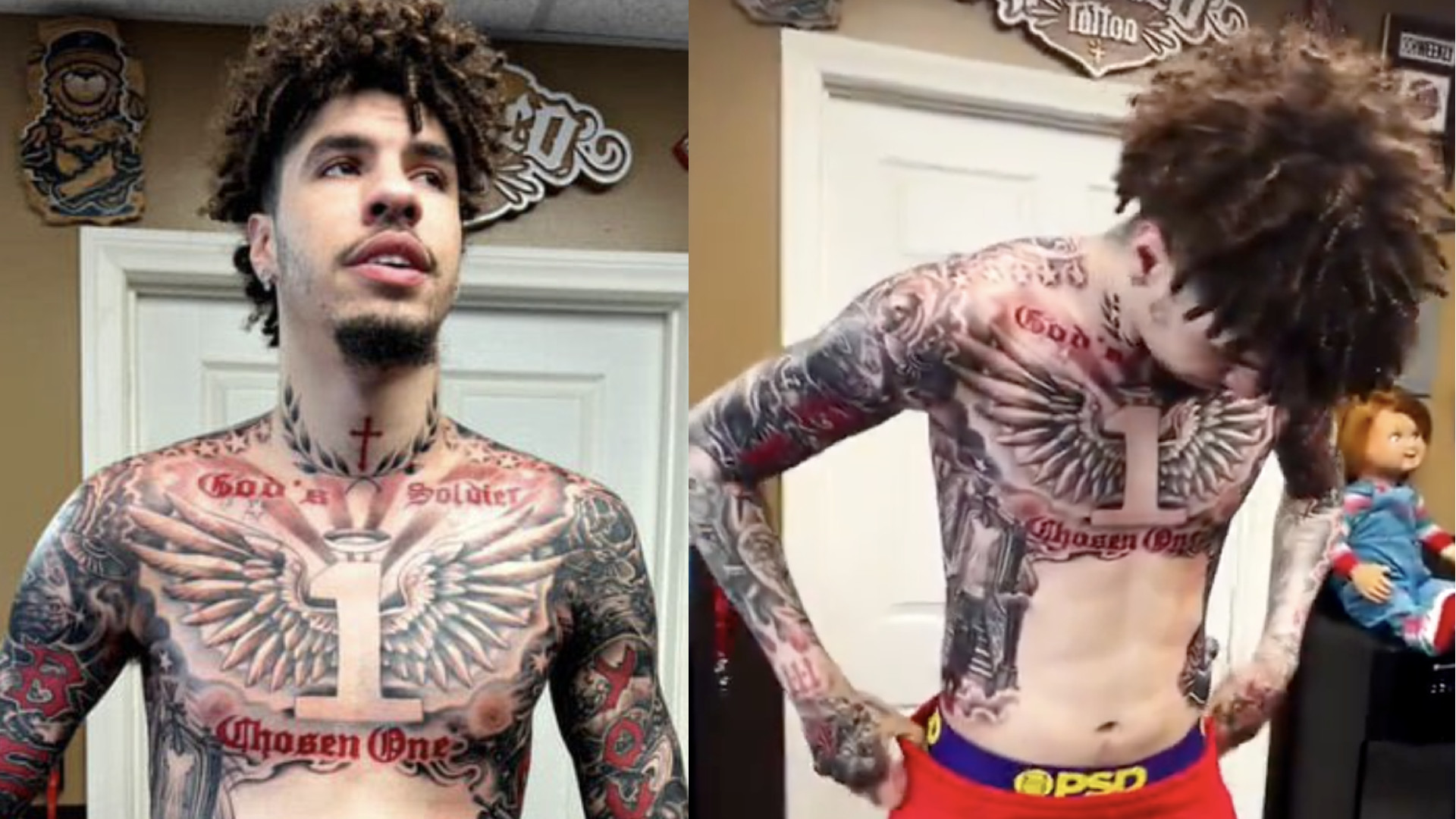 LaMelo Ball Debuts New Torso and Arm Tattoos That Took Five Artists to ...