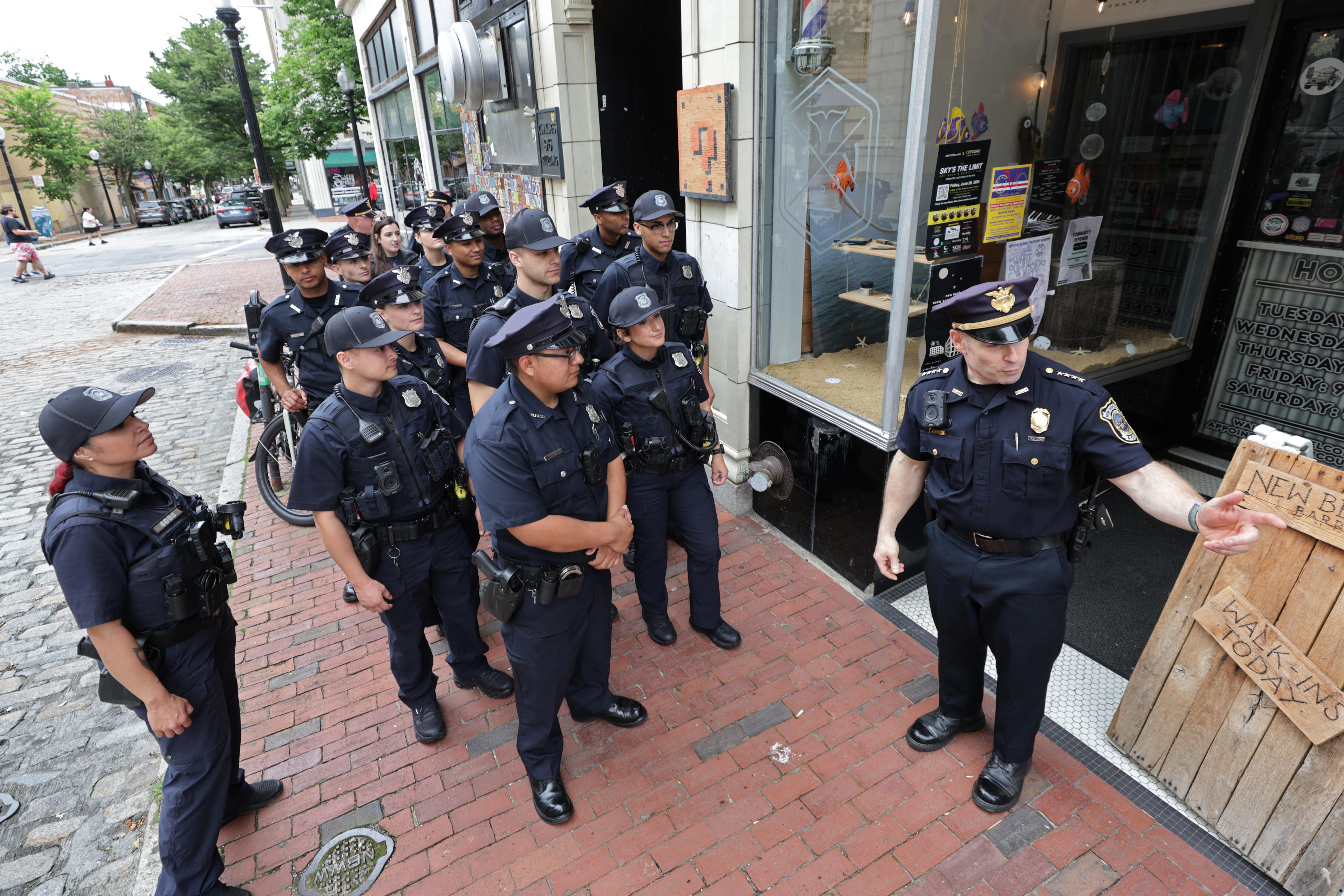 Did you see a group of New Bedford rookie police officers touring the ...