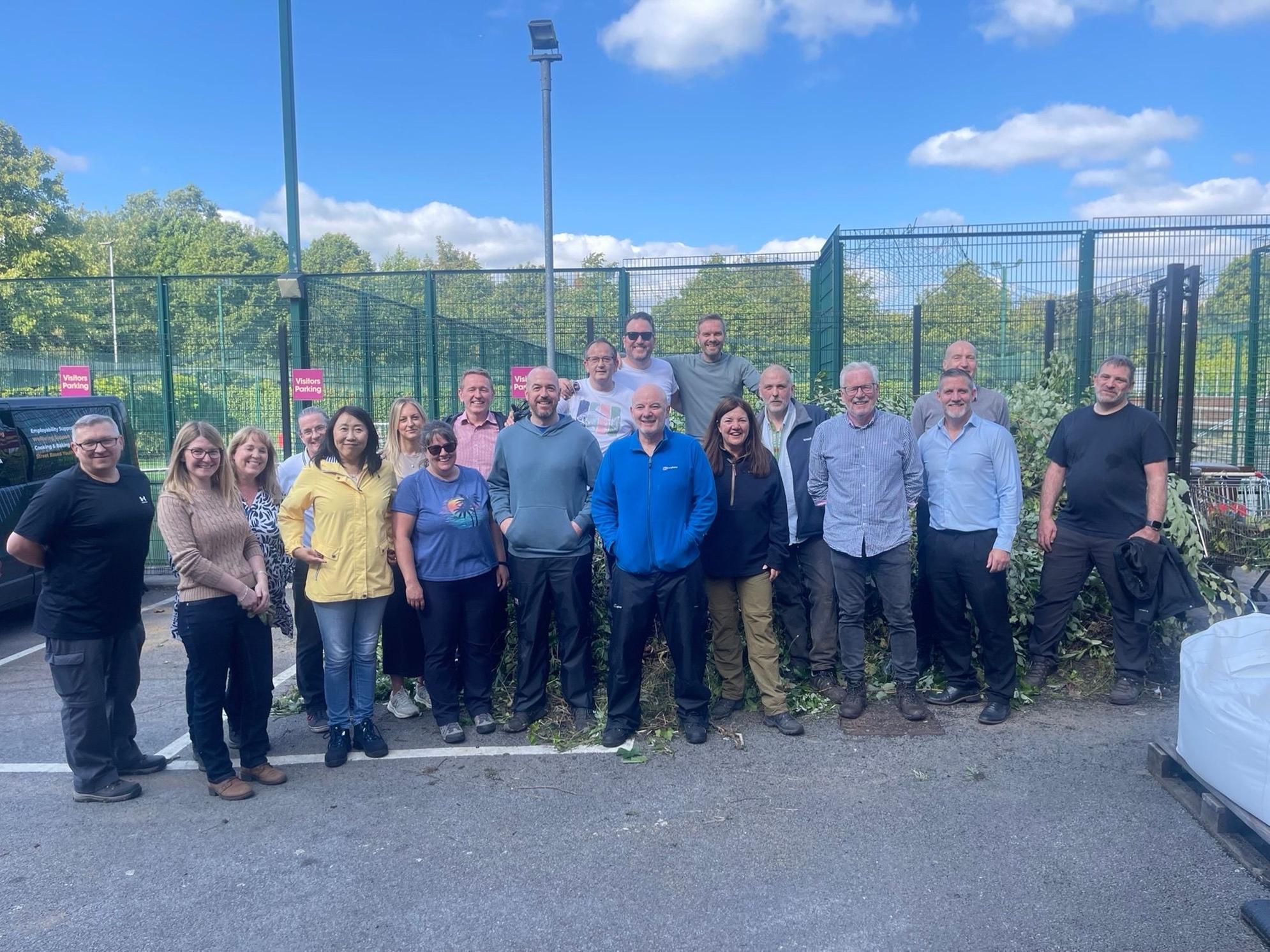 Nice-Pak volunteers help transform Wigan Youth Zone outdoor space