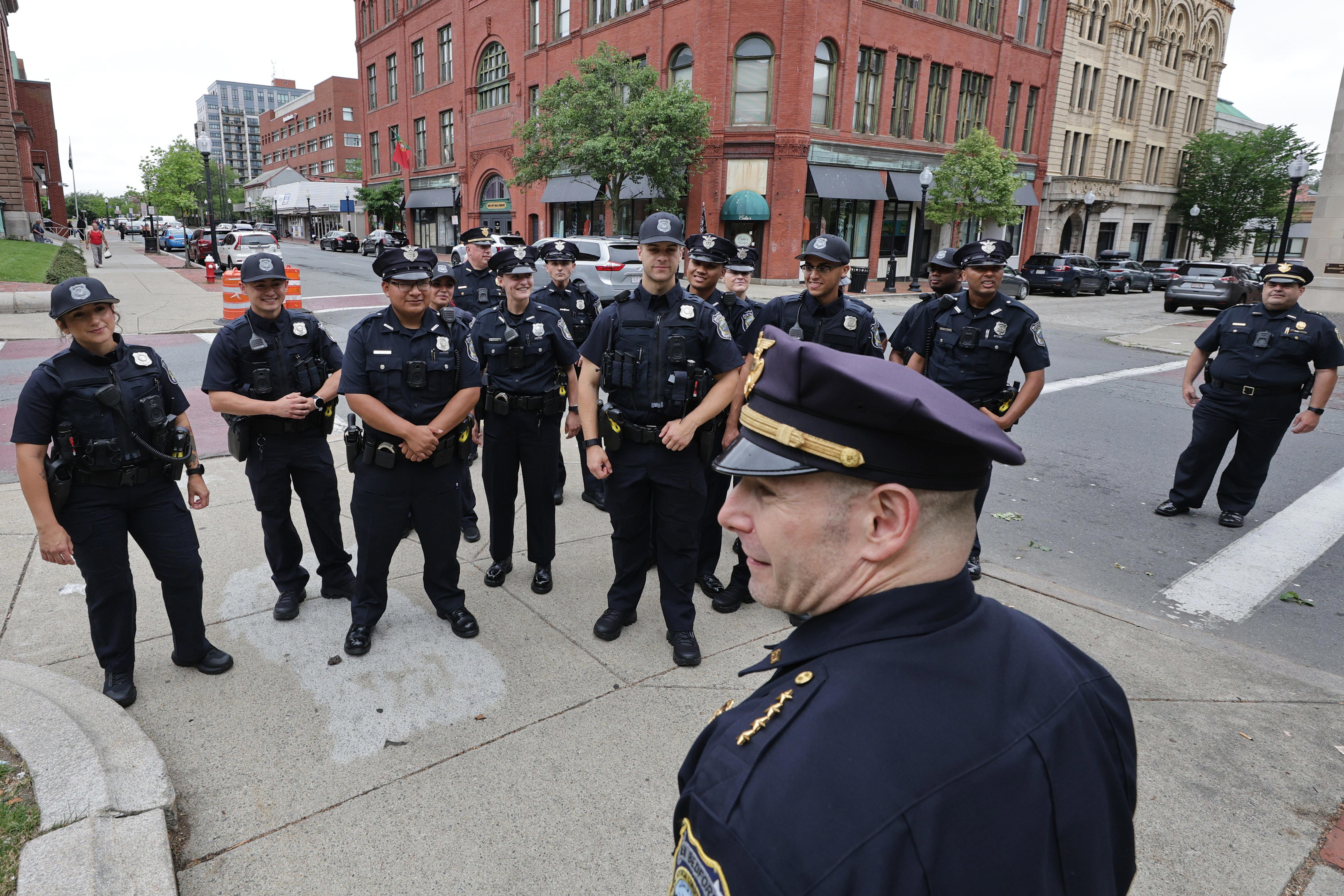 Did you see a group of New Bedford rookie police officers touring the ...