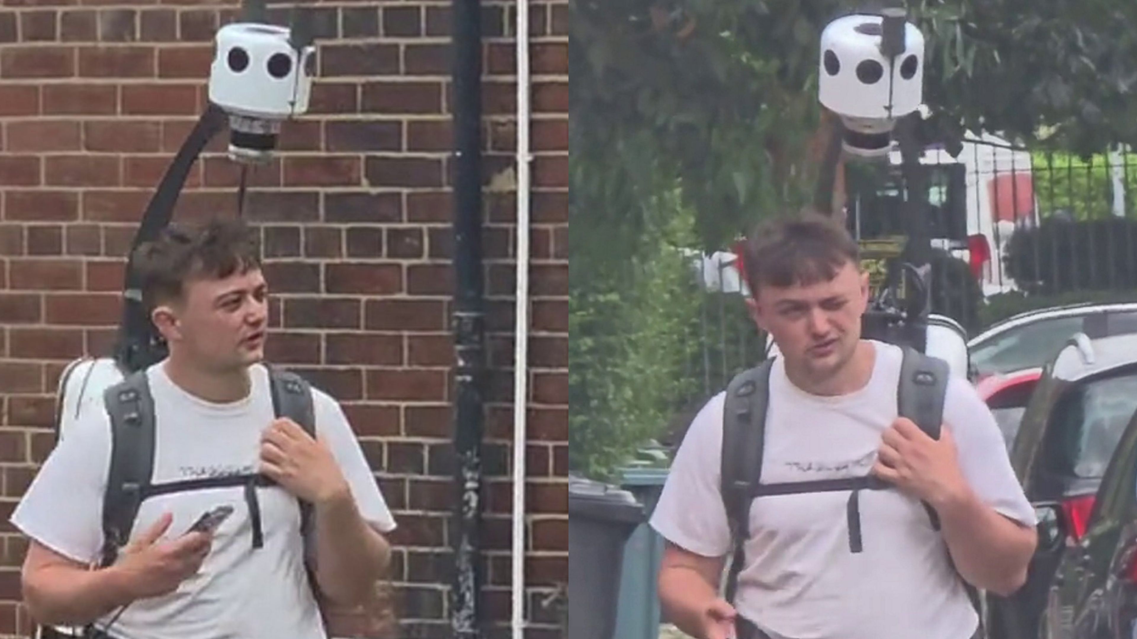 Pedestrian Apple Maps camera spotted getting panoramic views in Leeds