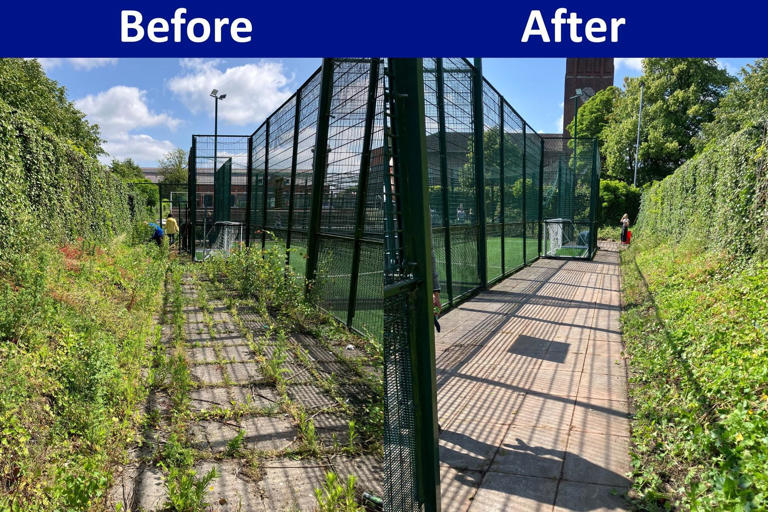 Nice-Pak volunteers help transform Wigan Youth Zone outdoor space