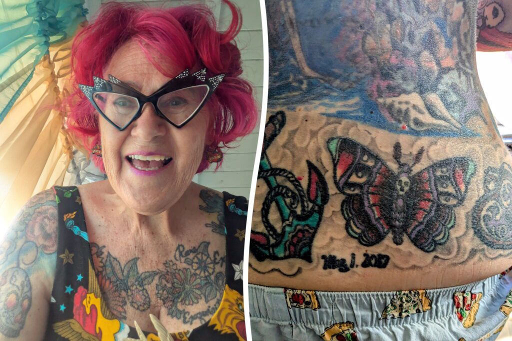 Retired teacher spends $150k on tattoos to turn body into ‘living memoir’