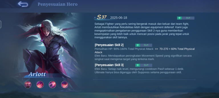 Update Patch Mobile Legends 18 Juni 2025: Saber dan Arlott Dapat Buff ...