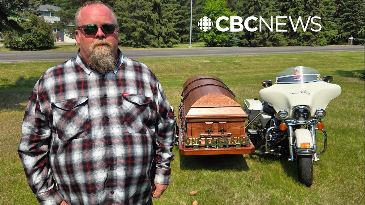 Edmonton company offering to memorialize bikers with motorcycle hearse