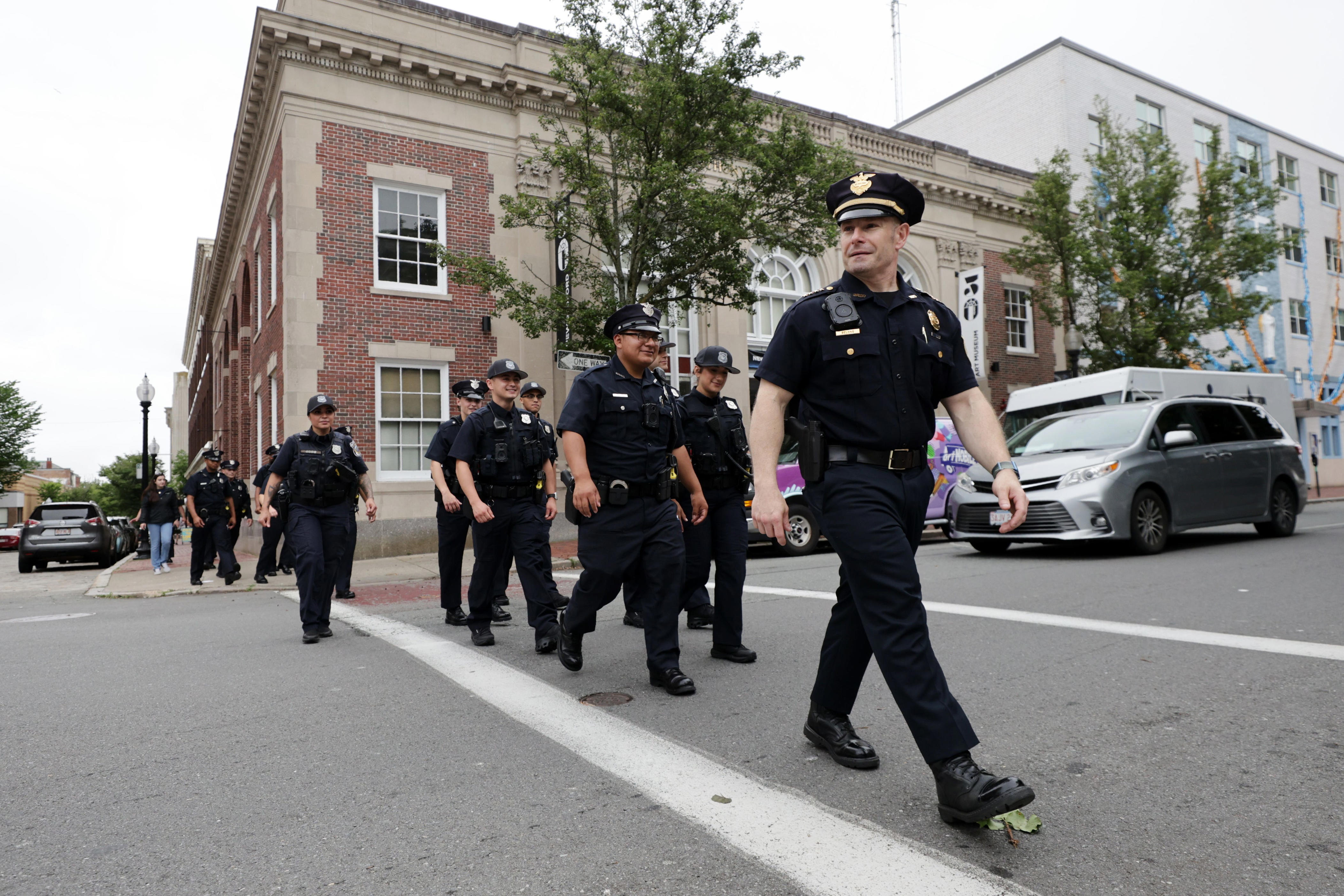 Did you see a group of New Bedford rookie police officers touring the ...