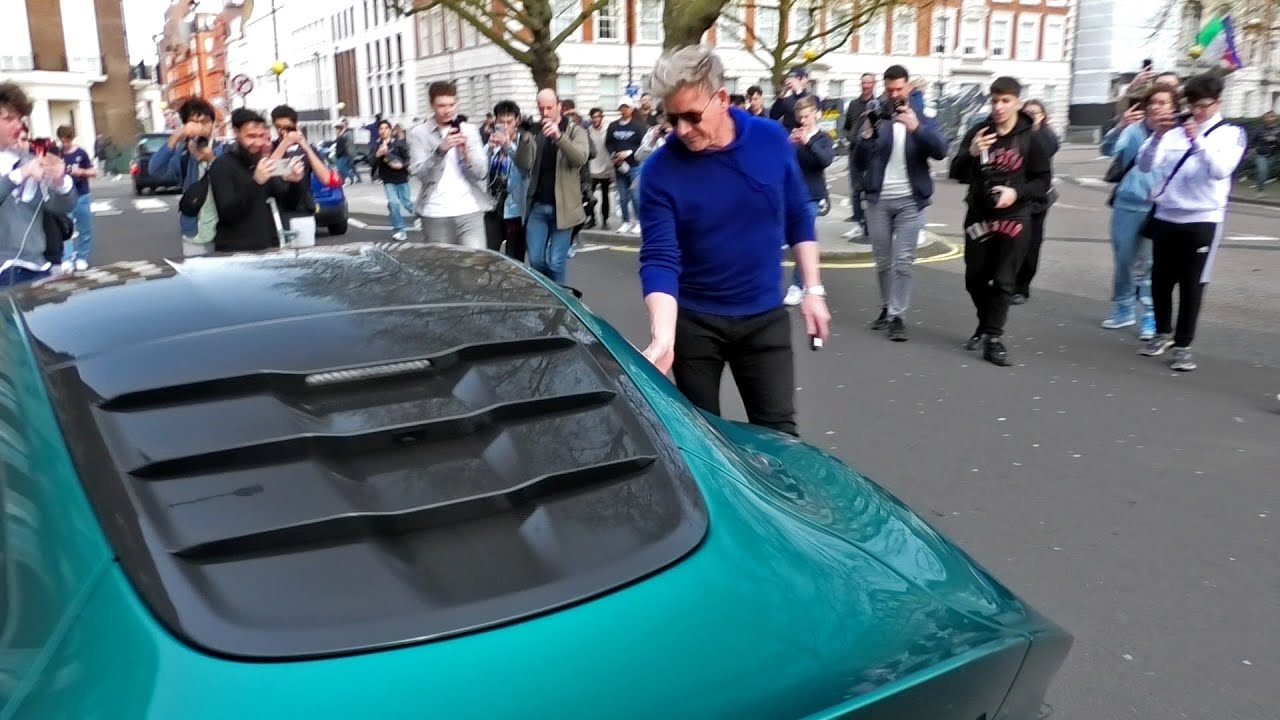 Gordon Ramsay Mobbed in London While Driving His $1.5 Million Aston ...