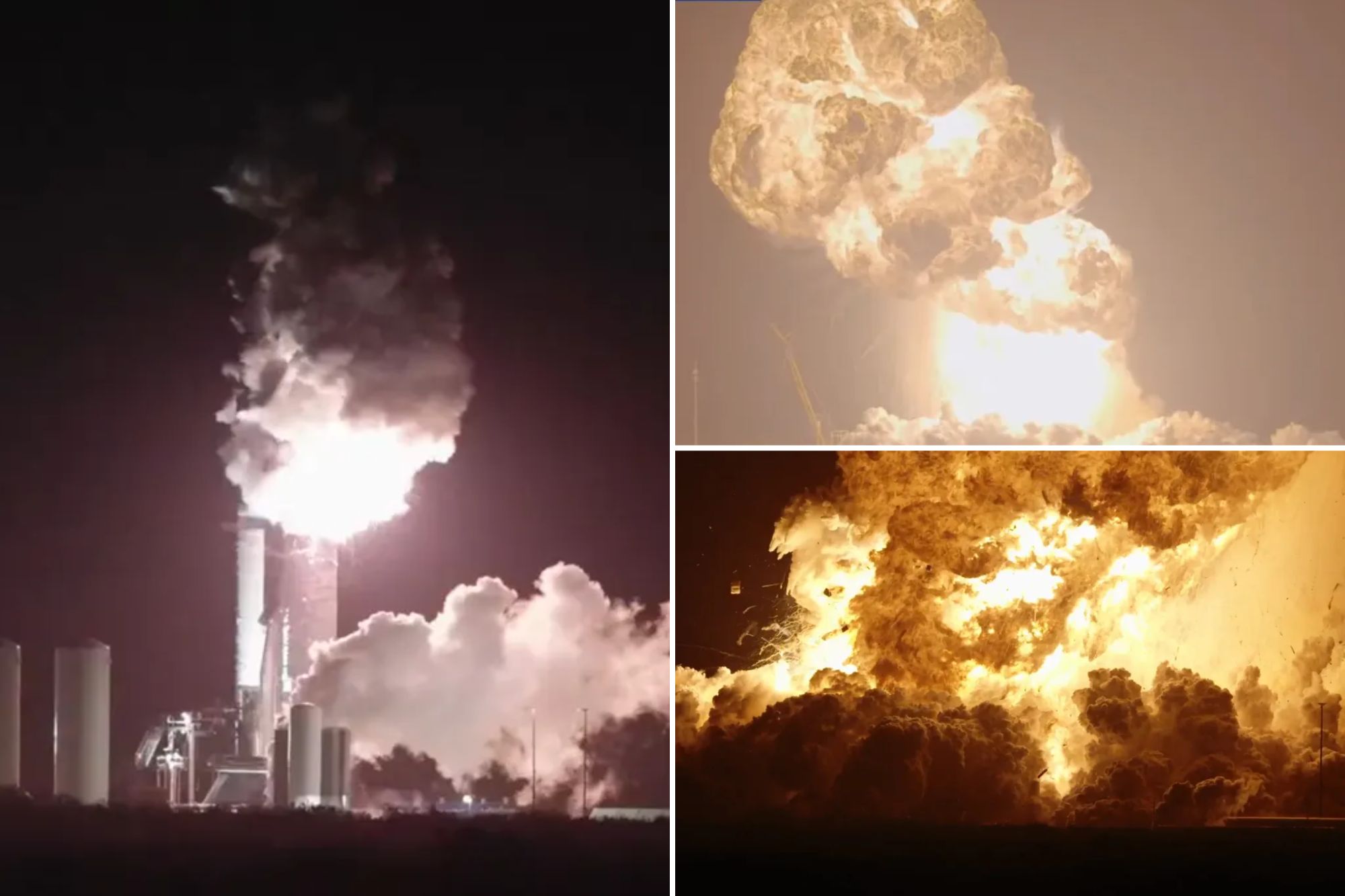 SpaceX Starship explodes into enormous fireball during routine test at ...