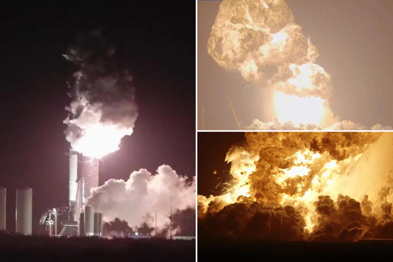 SpaceX Starship explodes into enormous fireball during routine test at ...