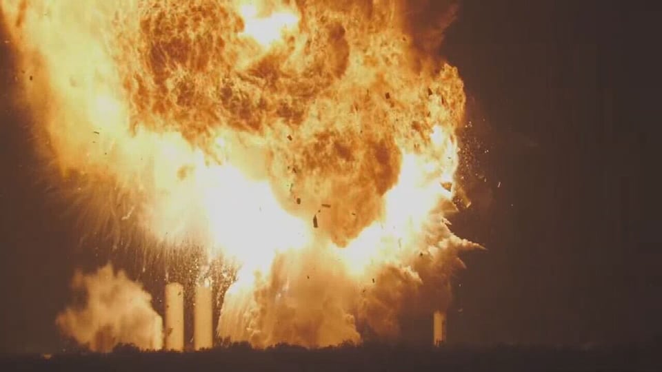 SpaceX Starship mega rocket explodes on launchpad