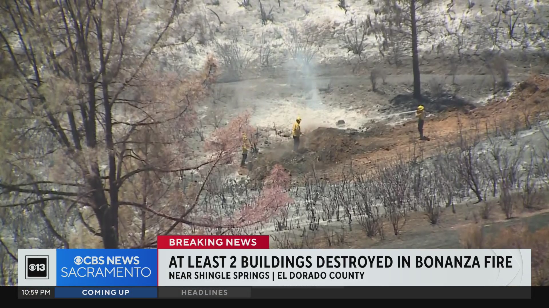 At least 2 buildings destroyed by El Dorado County's Bonanza Fire ...