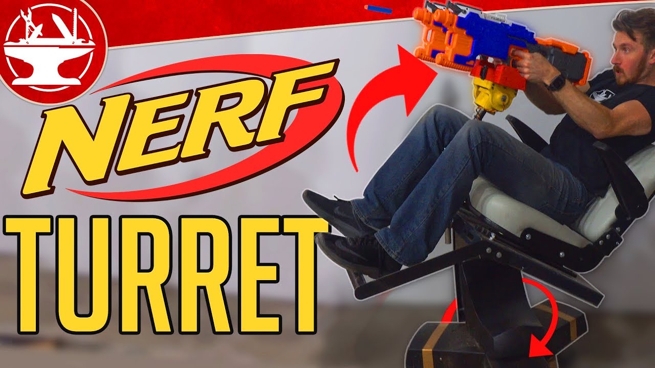 NERF Turret War – Hacksmith Loses the Battle!