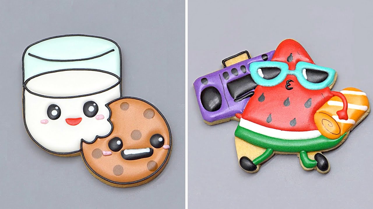 Hoe maak je Satisfying Kawaii Koekjes 🍪☀️ | Melk & Koek + Zomer ...
