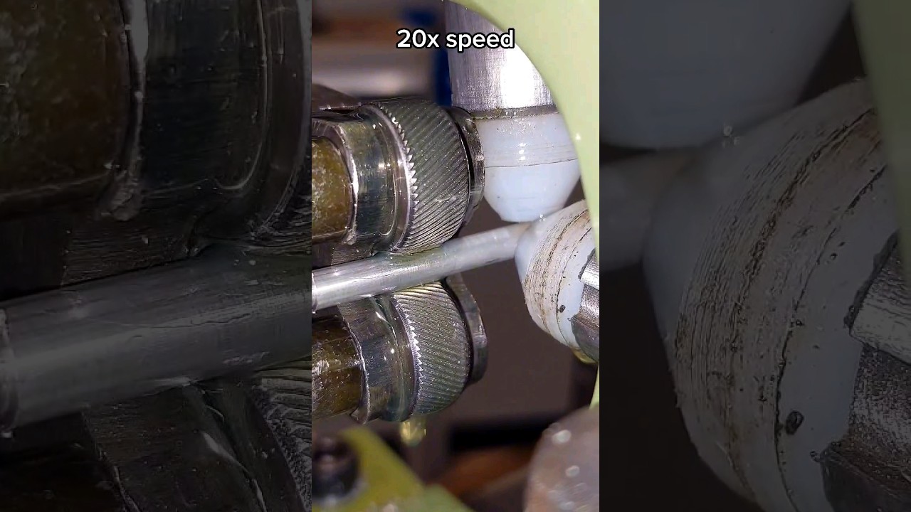 Knurling process on lathe machine