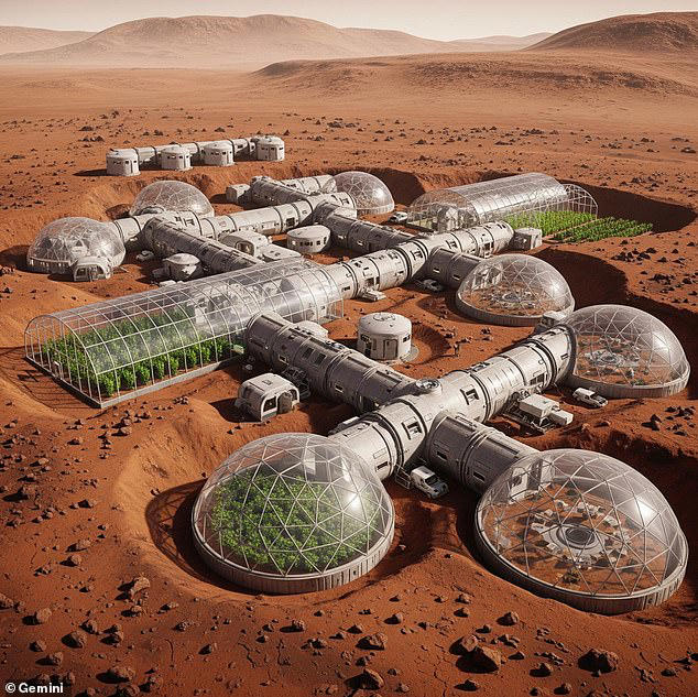 Humans will live in huge 'space oases' on Mars in 15 years, space ...
