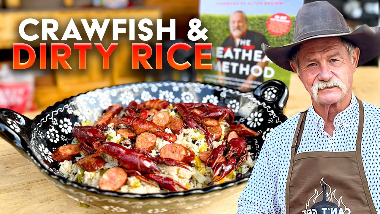 Crawfish & Dirty Rice | Cowboy Cajun Cooking!