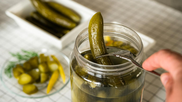 Here's How Long An Open Jar Of Pickles Will Last In The Refrigerator