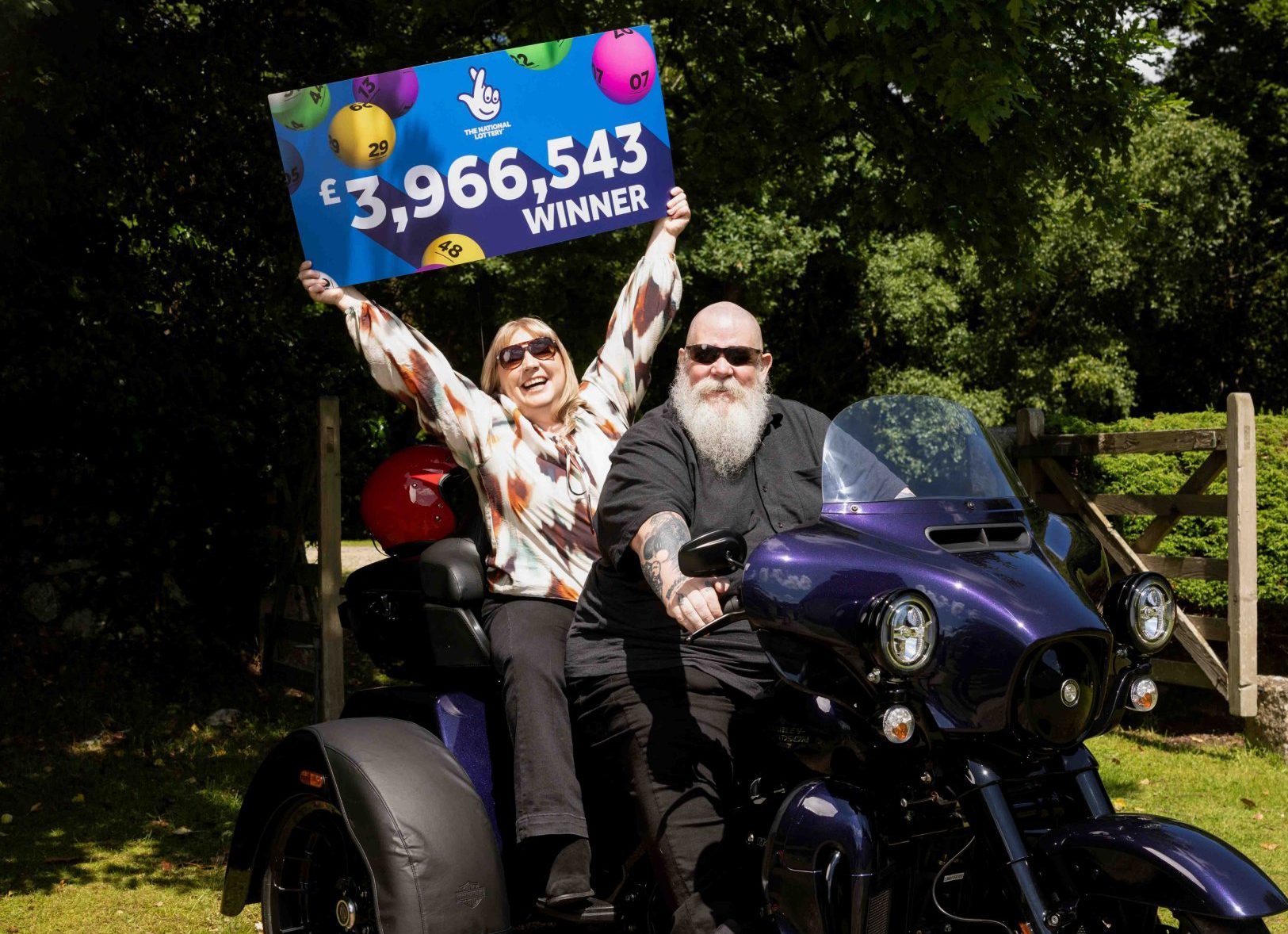 Biker Dad Plans Harley & Hot Tub After £3.9M Lotto Win