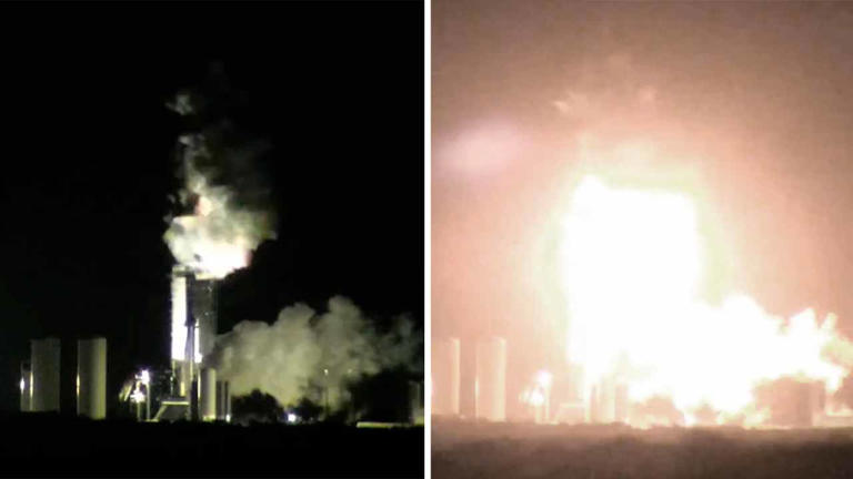 Video viser eksplosjon av Starship 36 under SpaceX-test