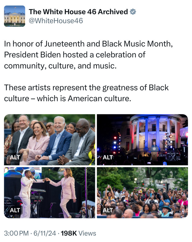 Trump White House Ignores Juneteenth in Official Schedule