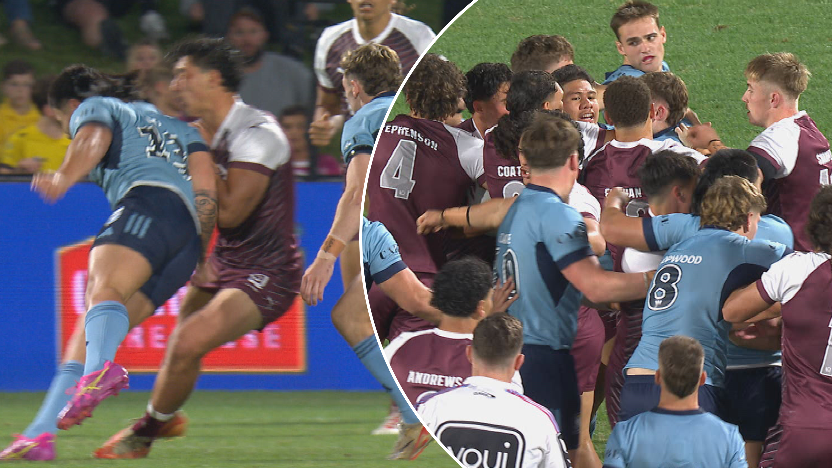 Origin clash 'boils over' as wild shot sparks all-in melee