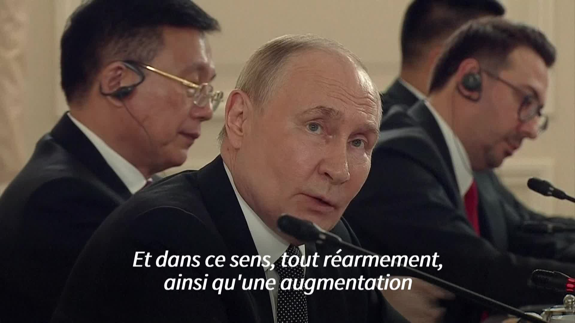 Poutine affirme que l'augmentation du budget de l'OTAN n'a "aucun sens"