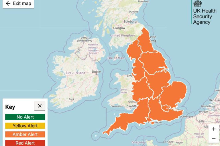 Deaths 'likely' as temperatures exceed 30C with amber heatwave alert ...