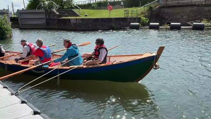 Skiff launch at Lydney