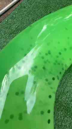 Inflating Green Worm