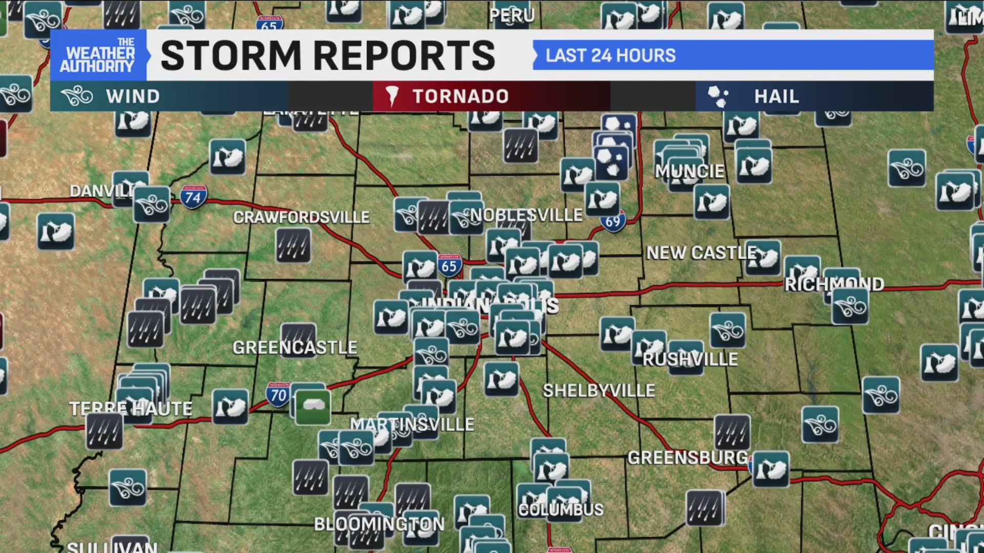 Strong wind gusts, damage reported from Wednesday's storms
