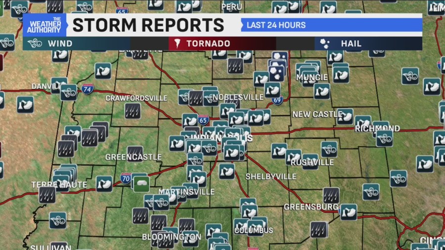 Strong wind gusts, damage reported from Wednesday’s storms