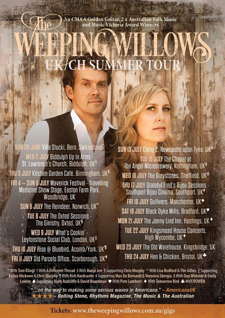From Australia "The Weeping Willows" very special guests of Mark Radcliffe and David Boardman at ...