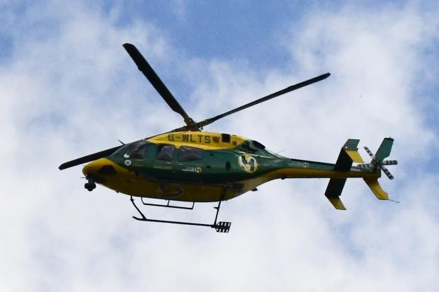 GBH arrest after man with serious injuries airlifted to hospital