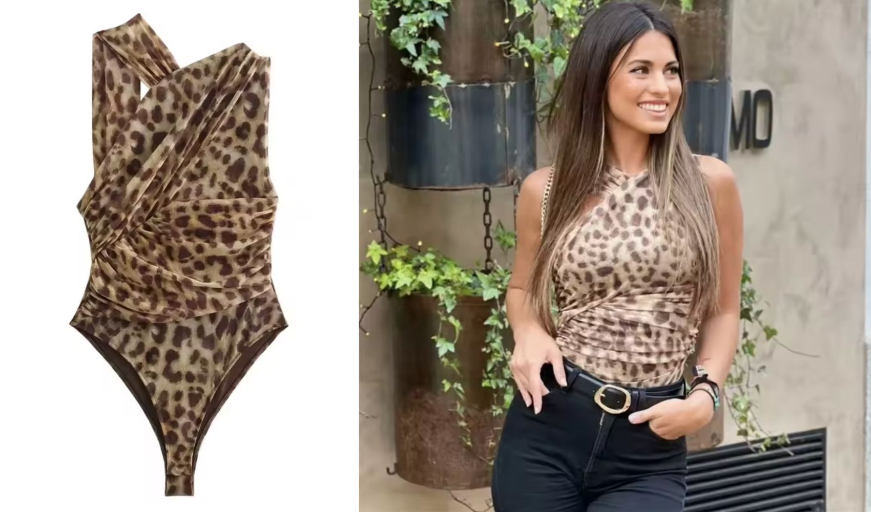 Este body de leopardo parece de Zara pero cuesta solo 0,99 € en AliExpress