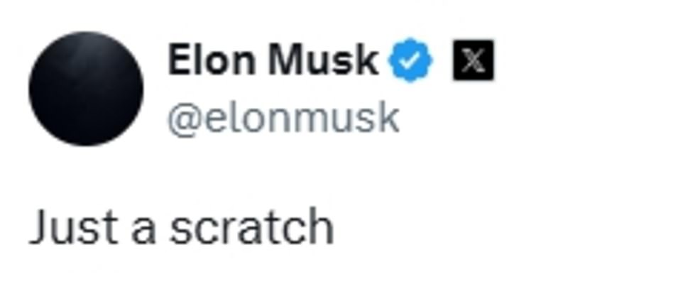 Elon Musk downplays SpaceX rocket explosion as 'just a scratch'