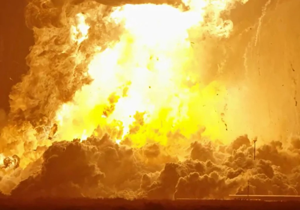 SpaceX Starship rocket explodes into massive fireball during routine test