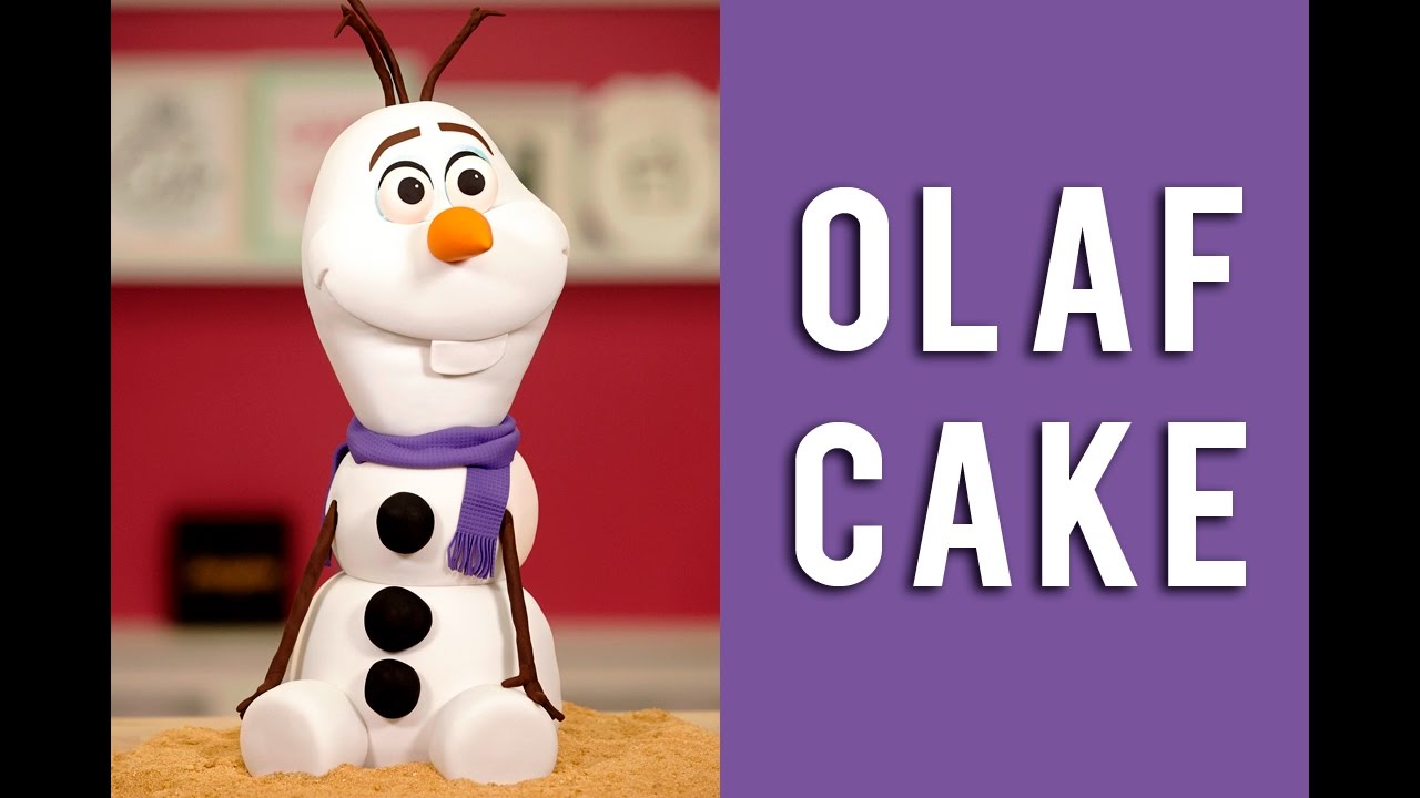 How To Make An OLAF CAKE - Caking This FROZEN Snowman Out Of Chocolate ...