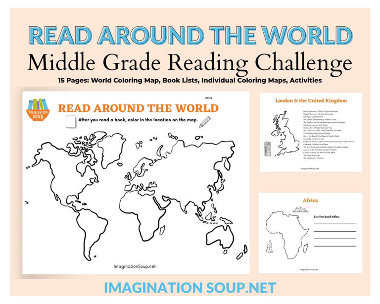Read Around the World Middle Grade Reading Challenge for Tweens