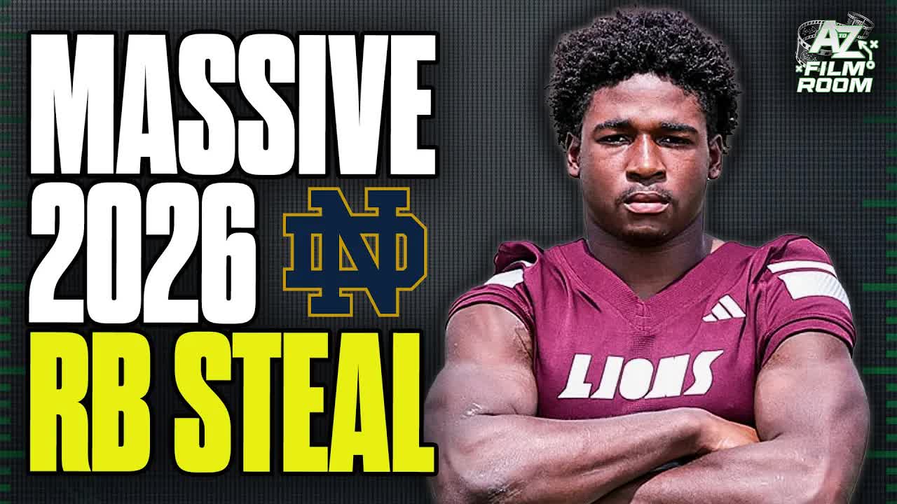 a to z sports film room: jonaz walton: notre dame's instant impact rb ...