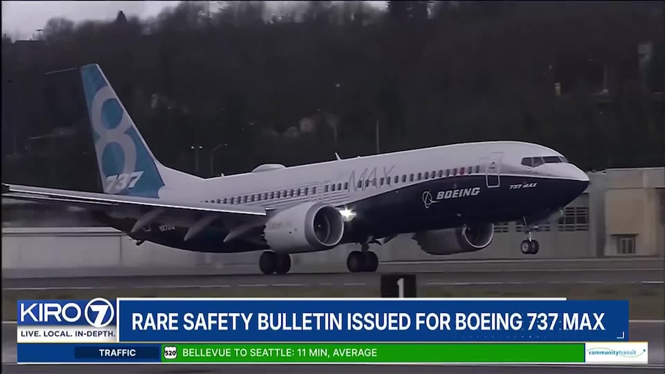 VIDEO: Safety bulletin issued for Boeing 737
