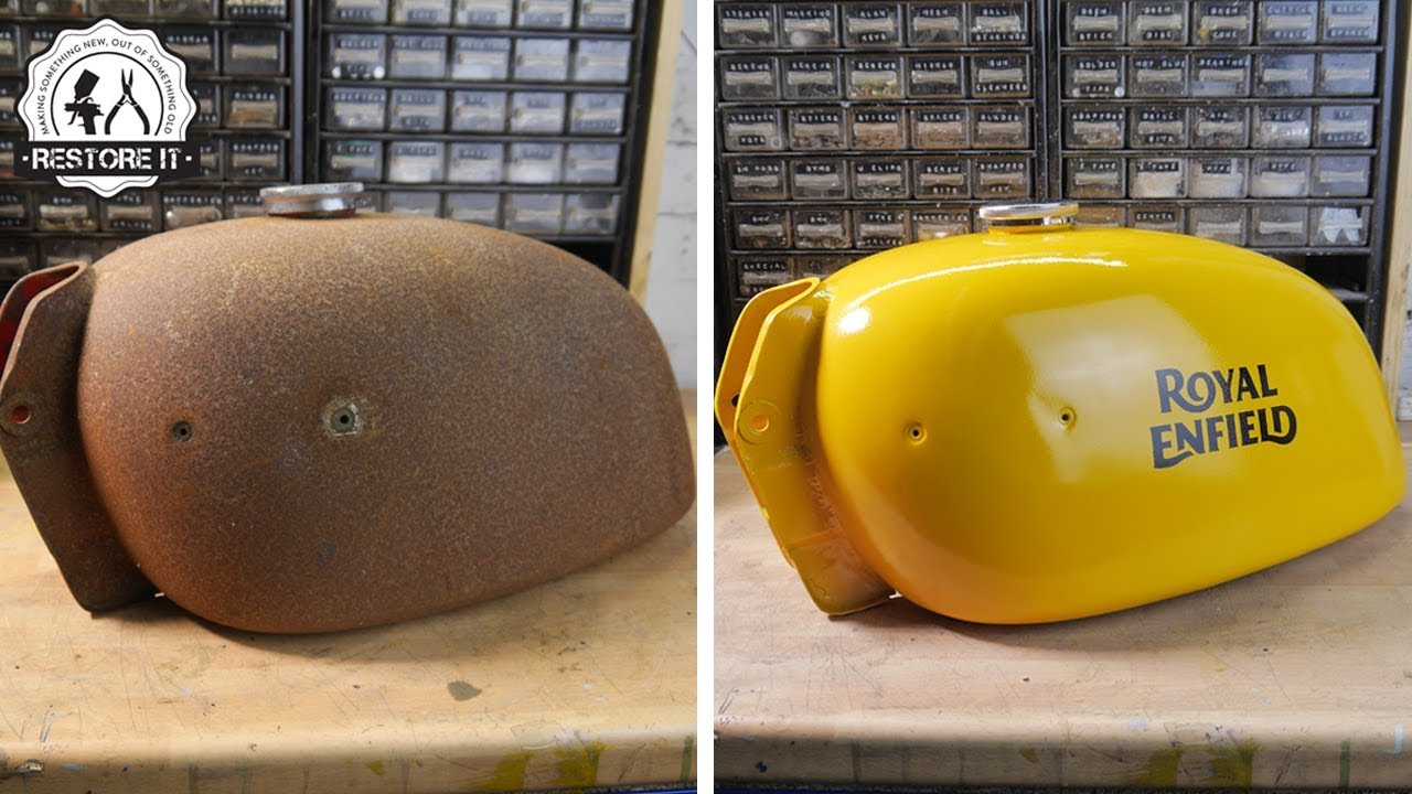 Rusty Motorcycle Fuel Tank Restoration
