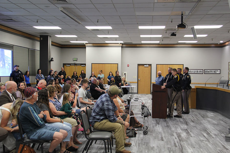 Officers sworn in, others awarded for life-saving efforts by Pocatello ...