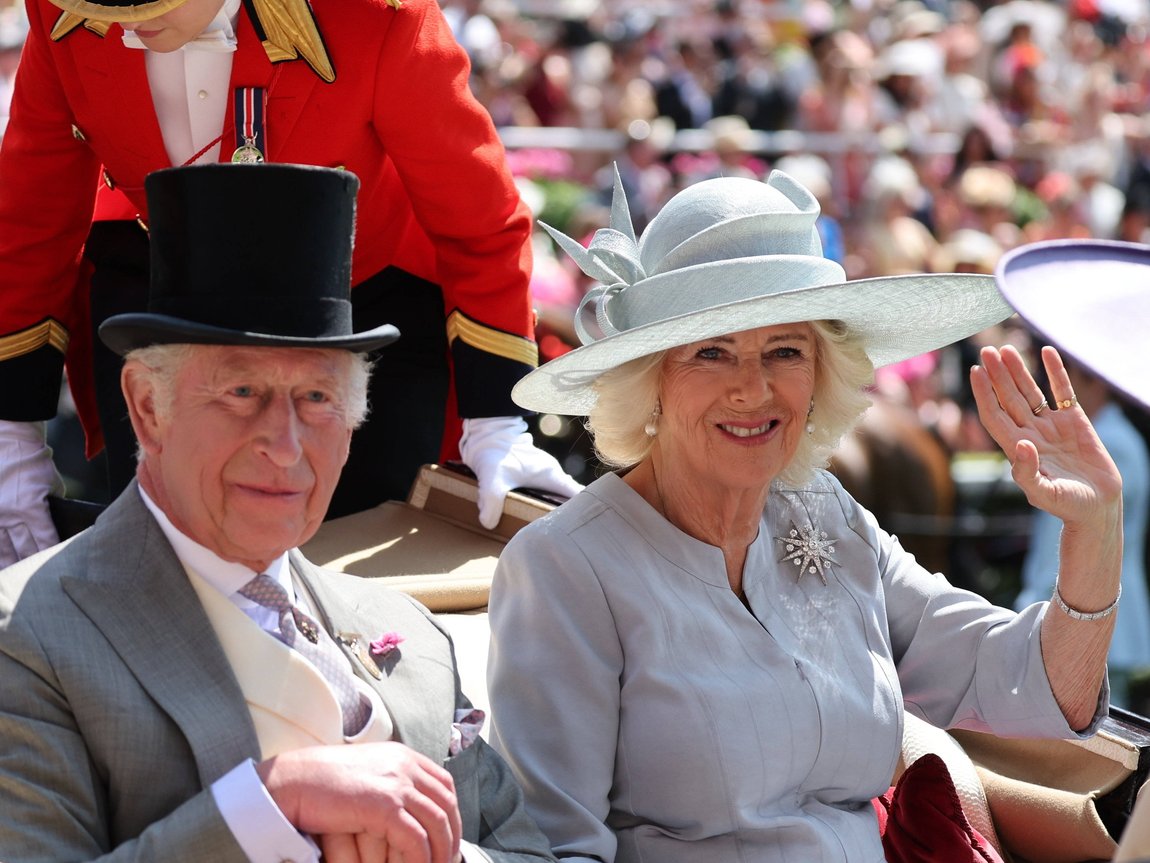 King Charles and Queen Camilla at Royal Ascot with Family