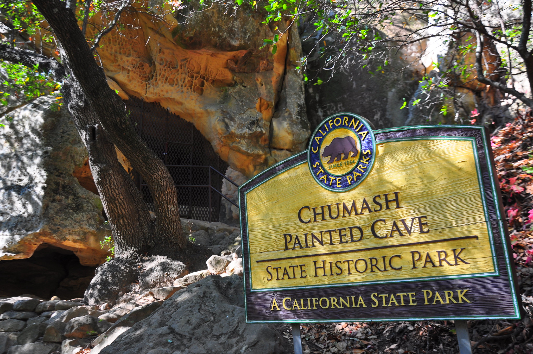 This Iron-Gated Cave Preserves Ancient Chumash Pictographs & Sacred History