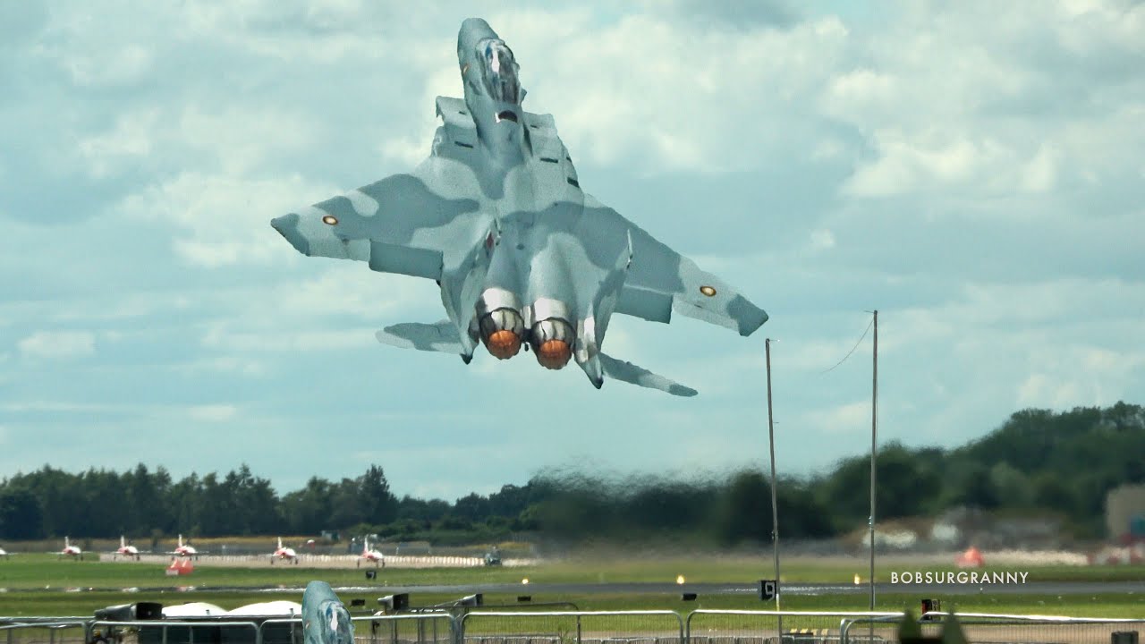 F-15QA Vertical Takeoff Climb at RIAT 2024
