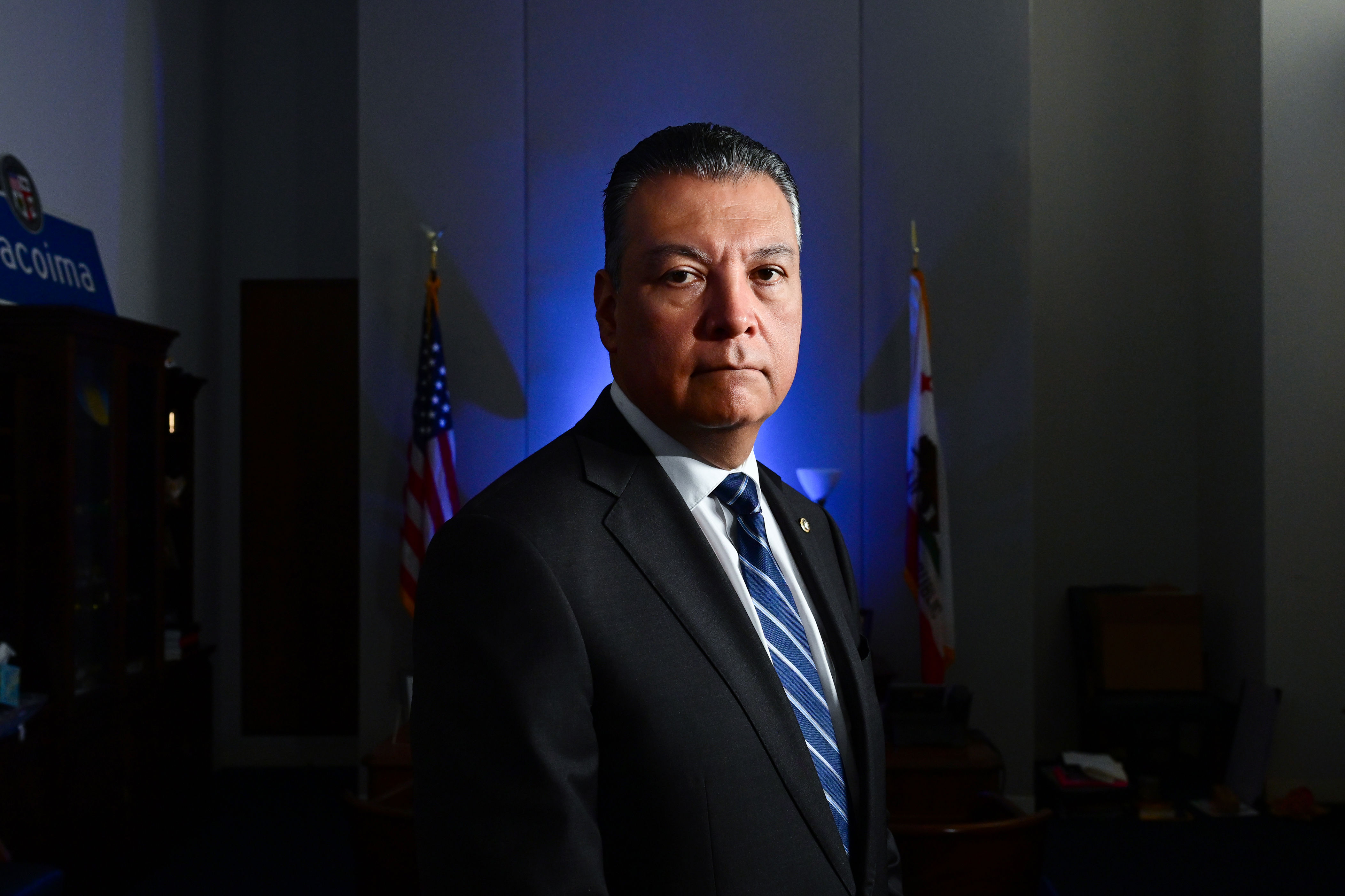 What did Sen. Alex Padilla get handcuffed for?